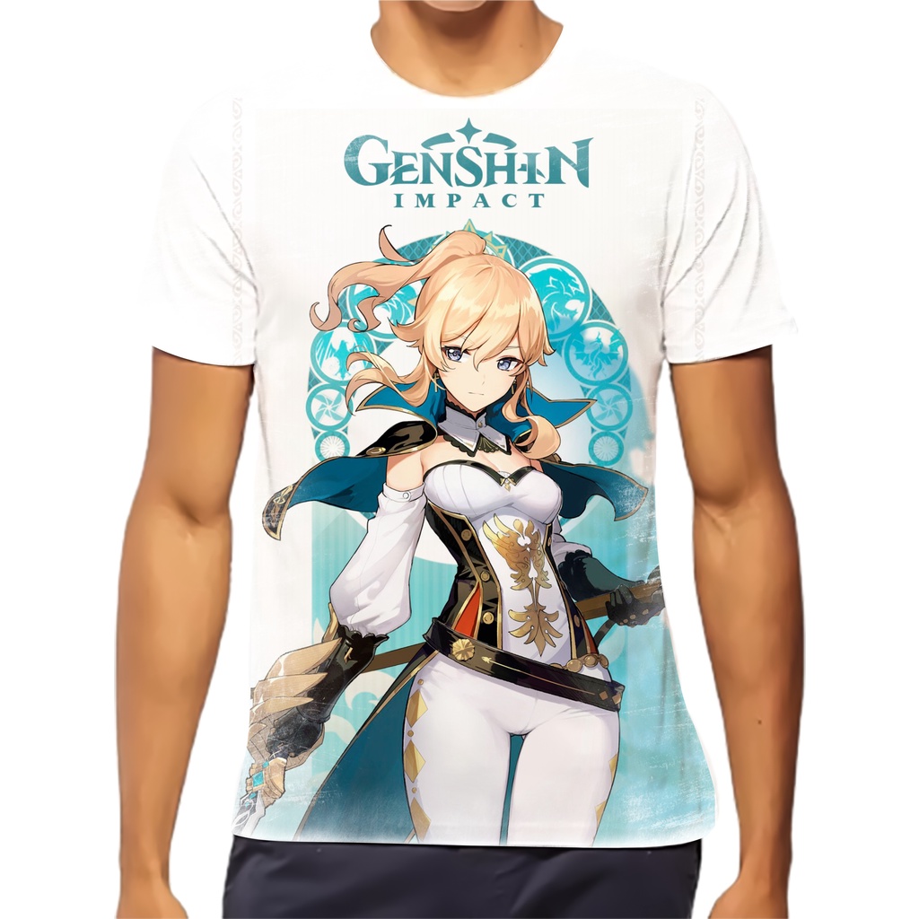 Camisa Camiseta Genshin Impact Jean Anemo Video Game 01 | Shopee Brasil