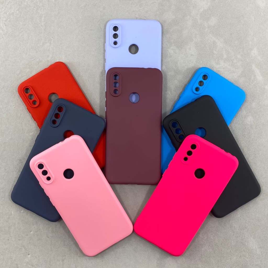 Capa Xiaomi Redmi Note 7 Silicone Aveludada Protege Câmera Colorida ...