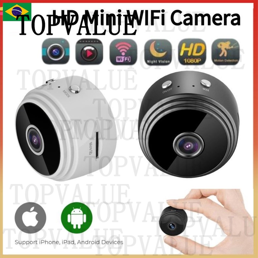 TOPVALUE A9 Visão Noturna Hd Mini Wifi Câmera 720 P Vigilância Sem Fio ...