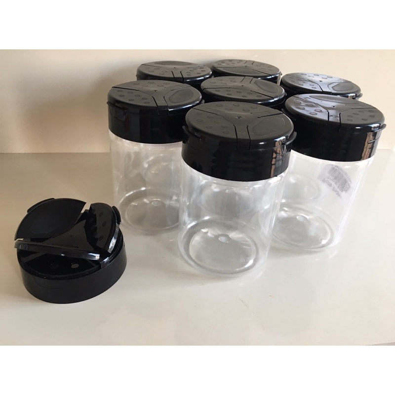 Kit Pote para tempero 10 unidades, 250ml , tampa dosadora tripartida ...