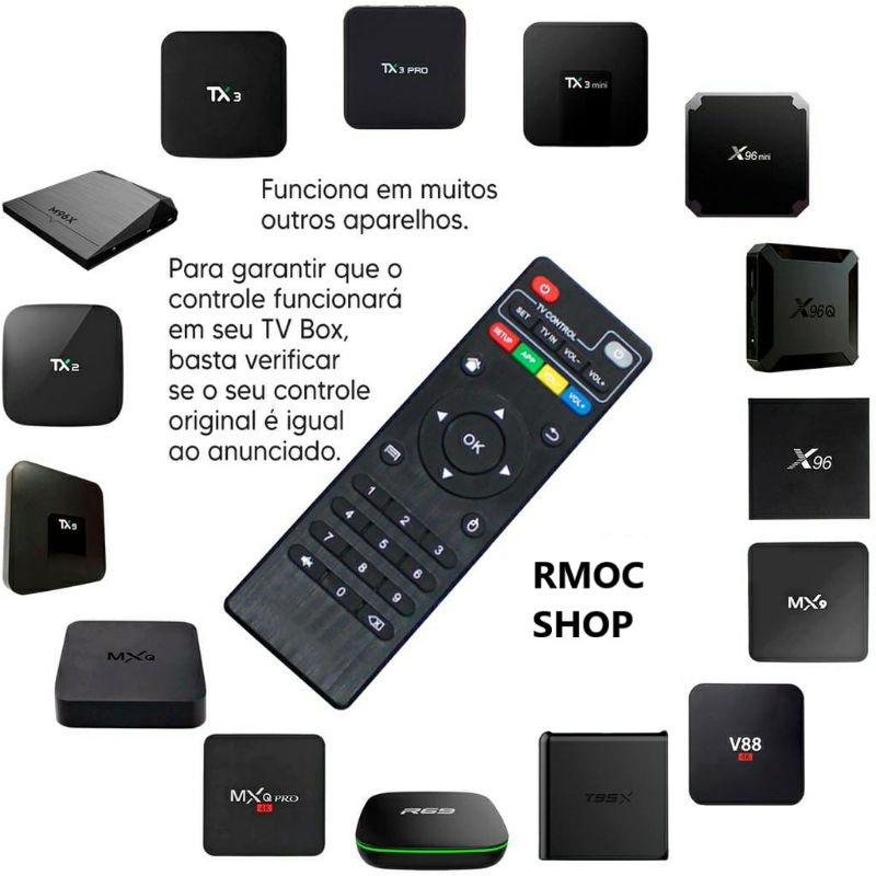Controle Remoto Tv Box Pro 4k Smart Box Tv | Shopee Brasil