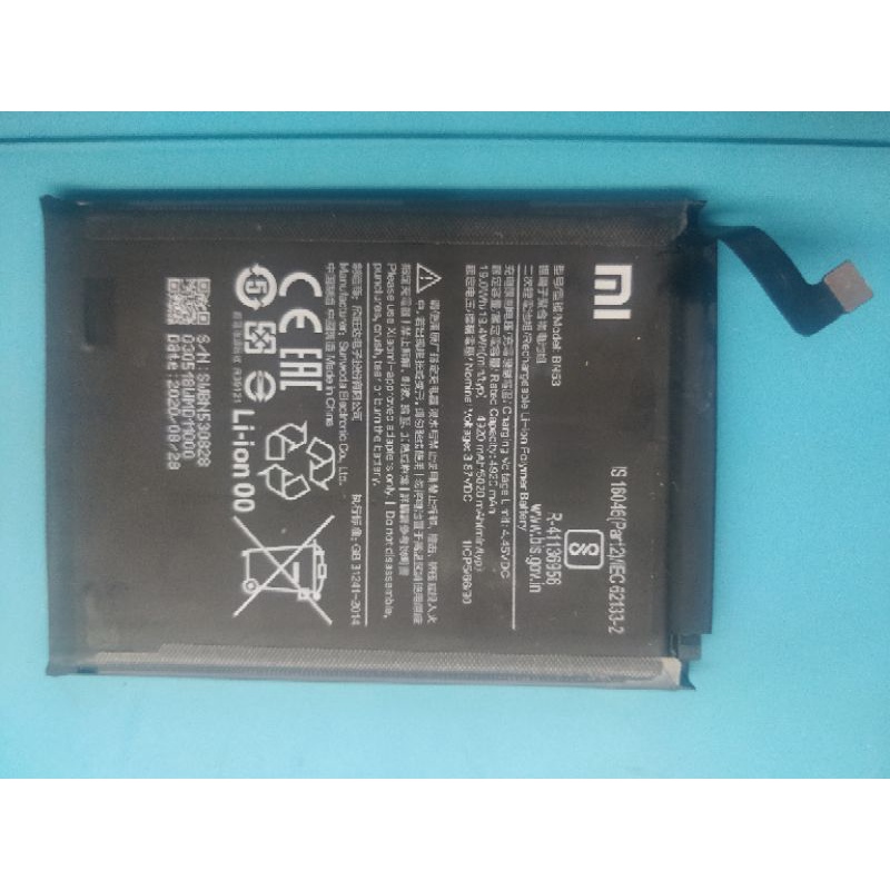 bateria original retirada do redmi note 9 pro | Shopee Brasil
