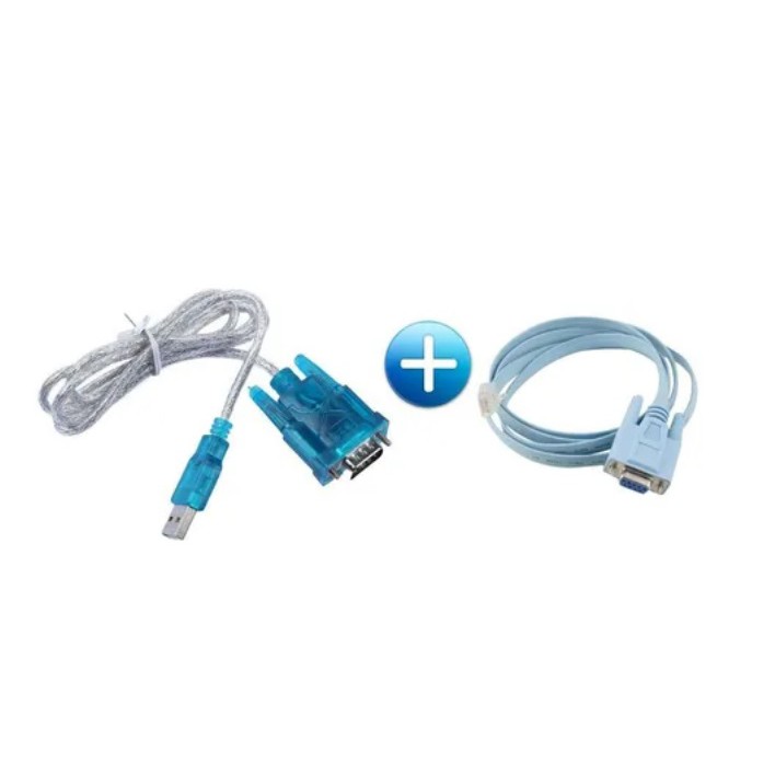Kit Cabo Console Db9 Para Rj45 Mais Cabo Serial Rs232 Db09 Para Usb ...