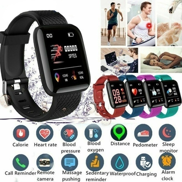 Smartwatch 116 Plus Bluetooth c/ Tela Colorida/Monitor Fitness | Shopee ...