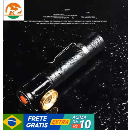 [T6 Lanterna Tática Militar LED 980000LM Zoomable 5 Modos À Prova D ...