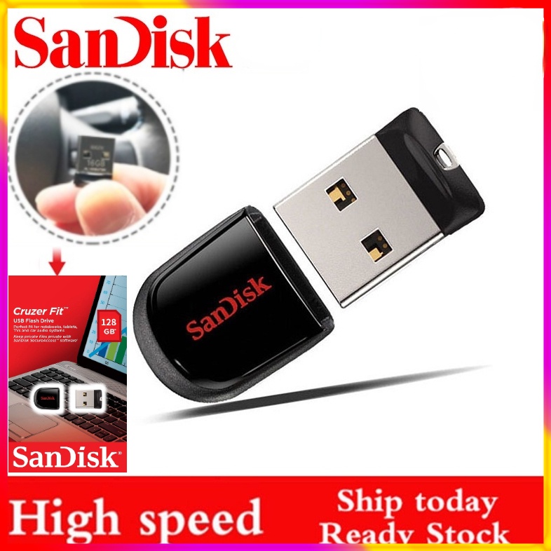 Mini Pendrives Sandisk Cruzer CZ33 128GB 64gb 32GB 16GB flash drive De ...