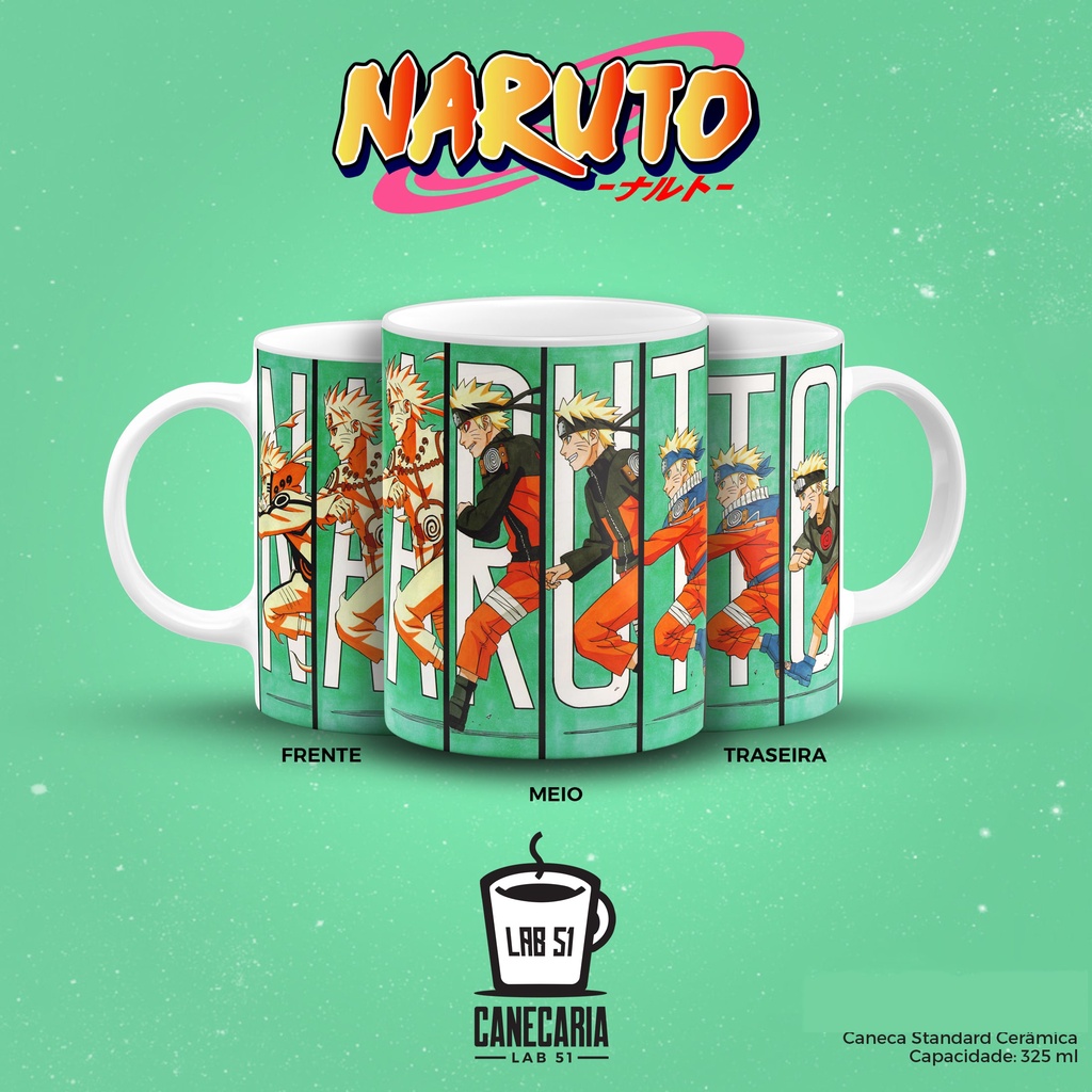 Caneca Ceramica Polimero Porcelana Naruto Anime Manga Akatsuki | Shopee ...