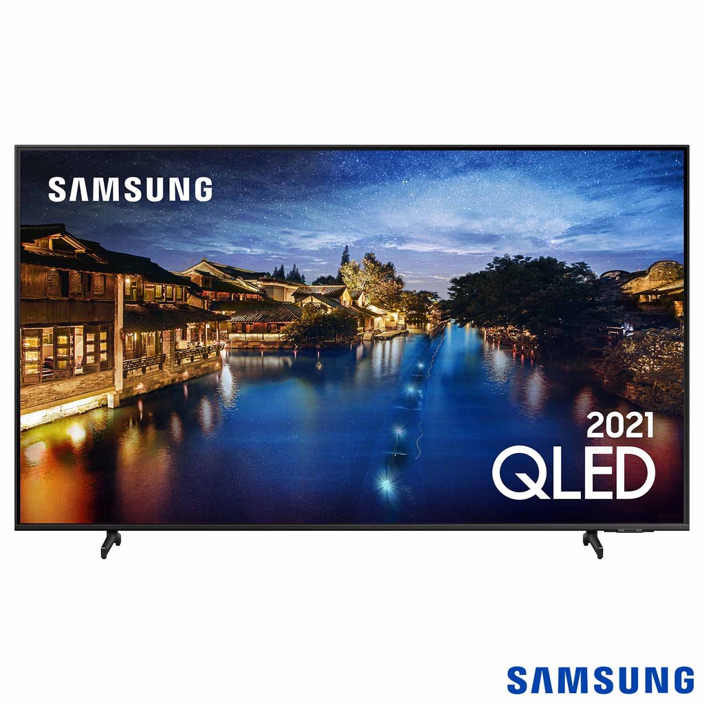Smart TV QLED 4K Samsung 55", Pontos Quânticos, Tela Ultra-Wide, Alexa ...