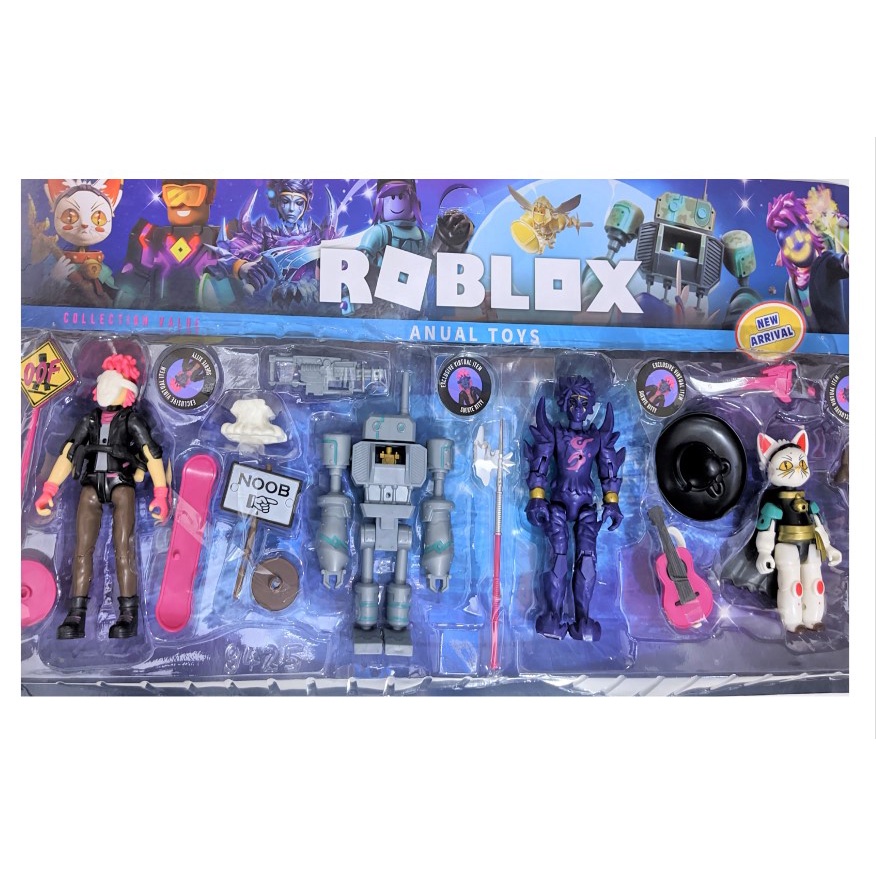 Robox, Kit 4 Bonecos Roblox Animations Collection -Brinquedos 15 cm ...