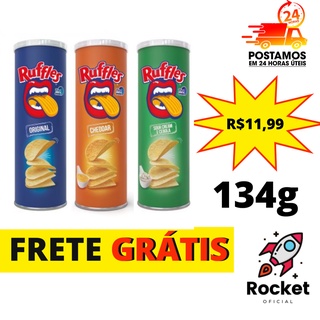Salgadinho Ruffles Batata Lata Elma Chips Sour Cream 134g | Shopee Brasil