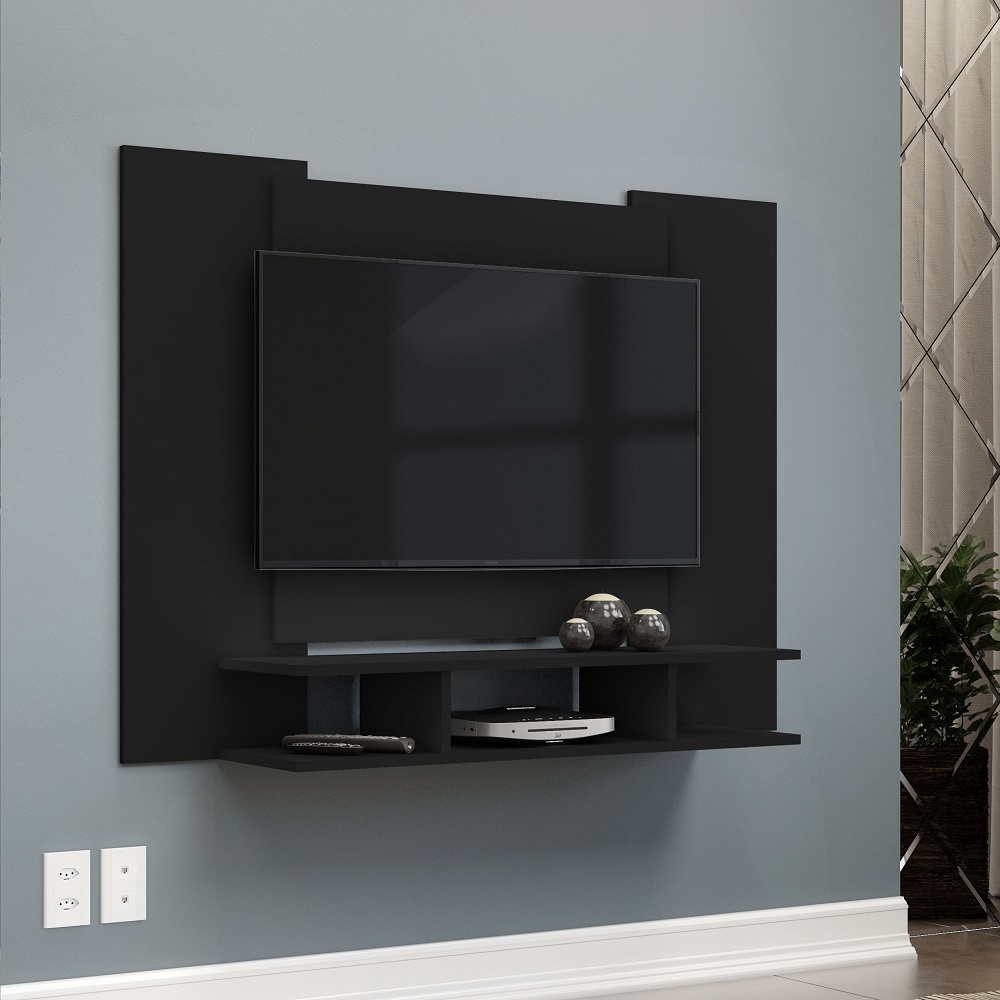 Painel Para TV Smart Sala com Nicho EJ 32 42 47 48 50 Polegadas - Preto | Shopee Brasil