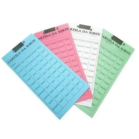 Rifa Para Sorteio- 50 Nomes - Cartela Da Sorte Pacote 50 Unidades Cartelas em Branco | Shopee Brasil