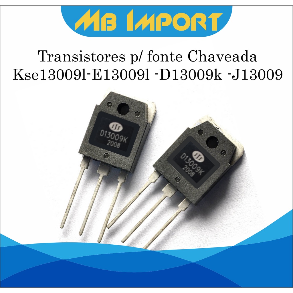 Transistor D13009K *NPN* 600V 12A-TO-3PB - Para Fonte Chaveada 50a (10 ...