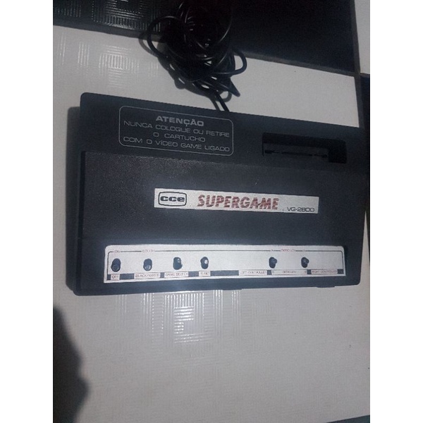 Supergame Cce Vg-2800 Original. Só o console. o seletor de canal está com mau contato, ideal ...