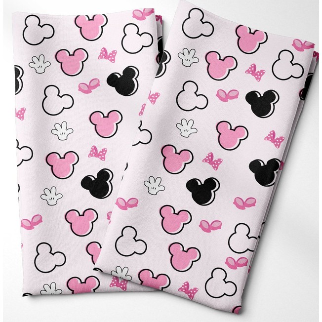 Tecido Estampado - Minnie Rosa - Bandana e Roupa Pet | Shopee Brasil