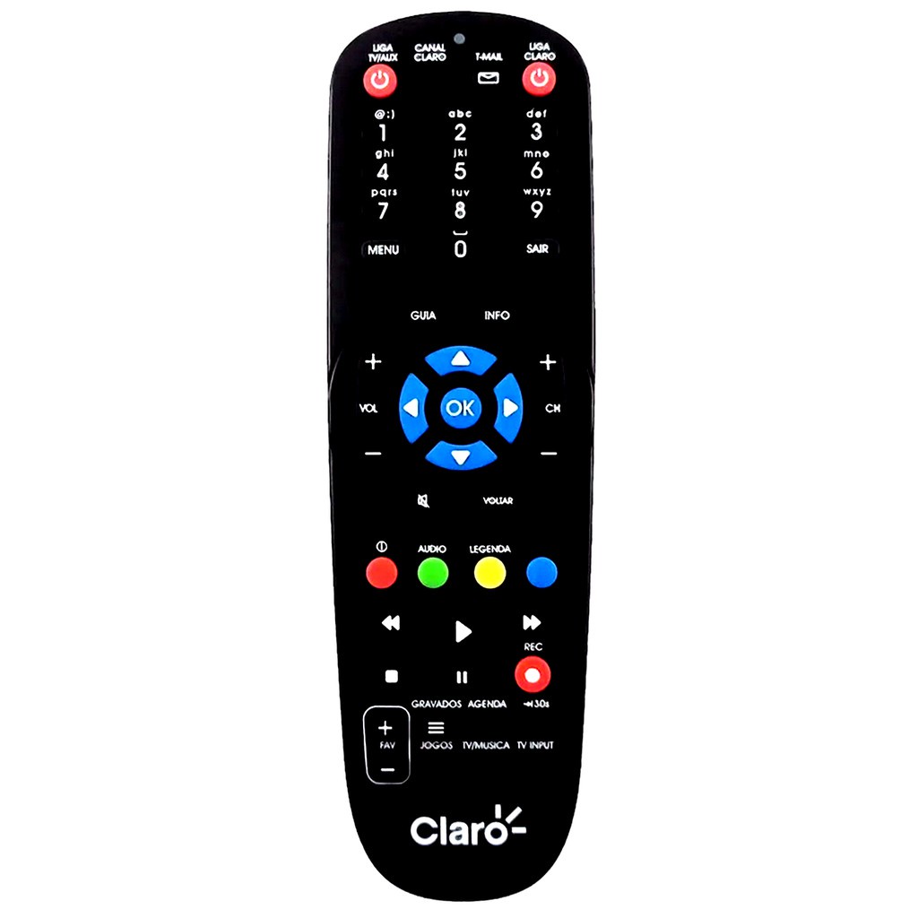 Controle Remoto Receptor Claro Hdtv Claro Tv | Shopee Brasil