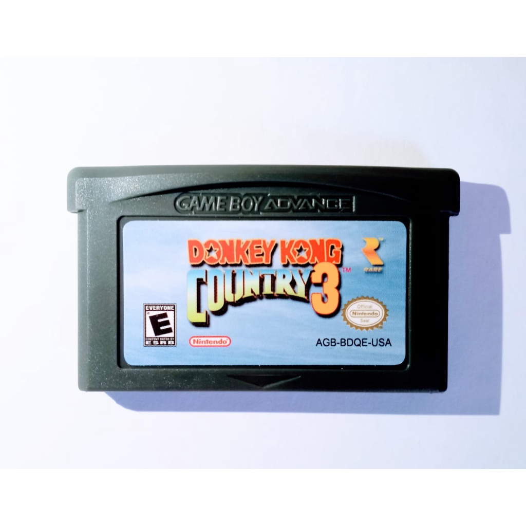 FITA DONKEY KONG COUNTRY 3 CARTUCHO COMPATÍVEL GAME BOY ADVANCE GBA NDS ...