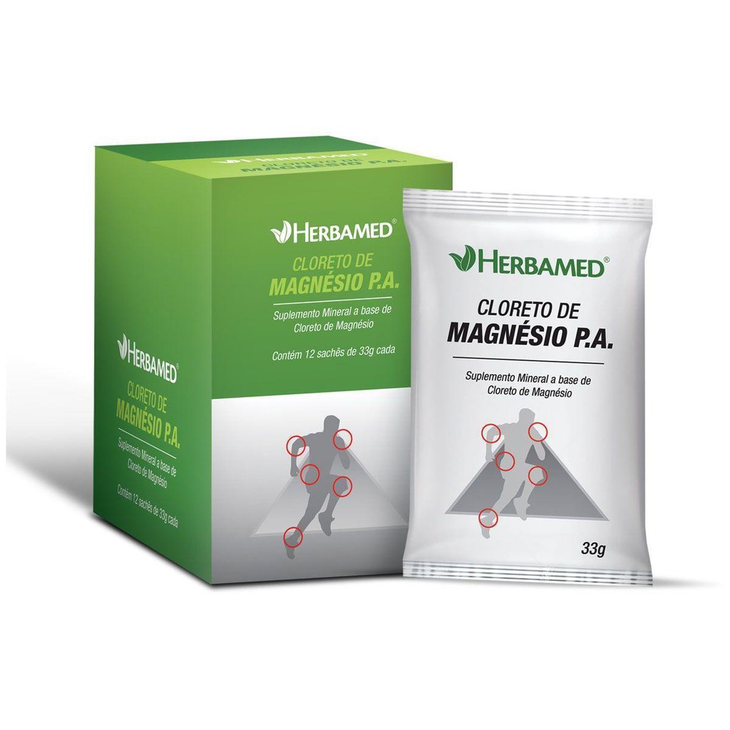 Kit 3 unidade Cloreto de Magnesio PA pó 33g - Herbamed | Shopee Brasil