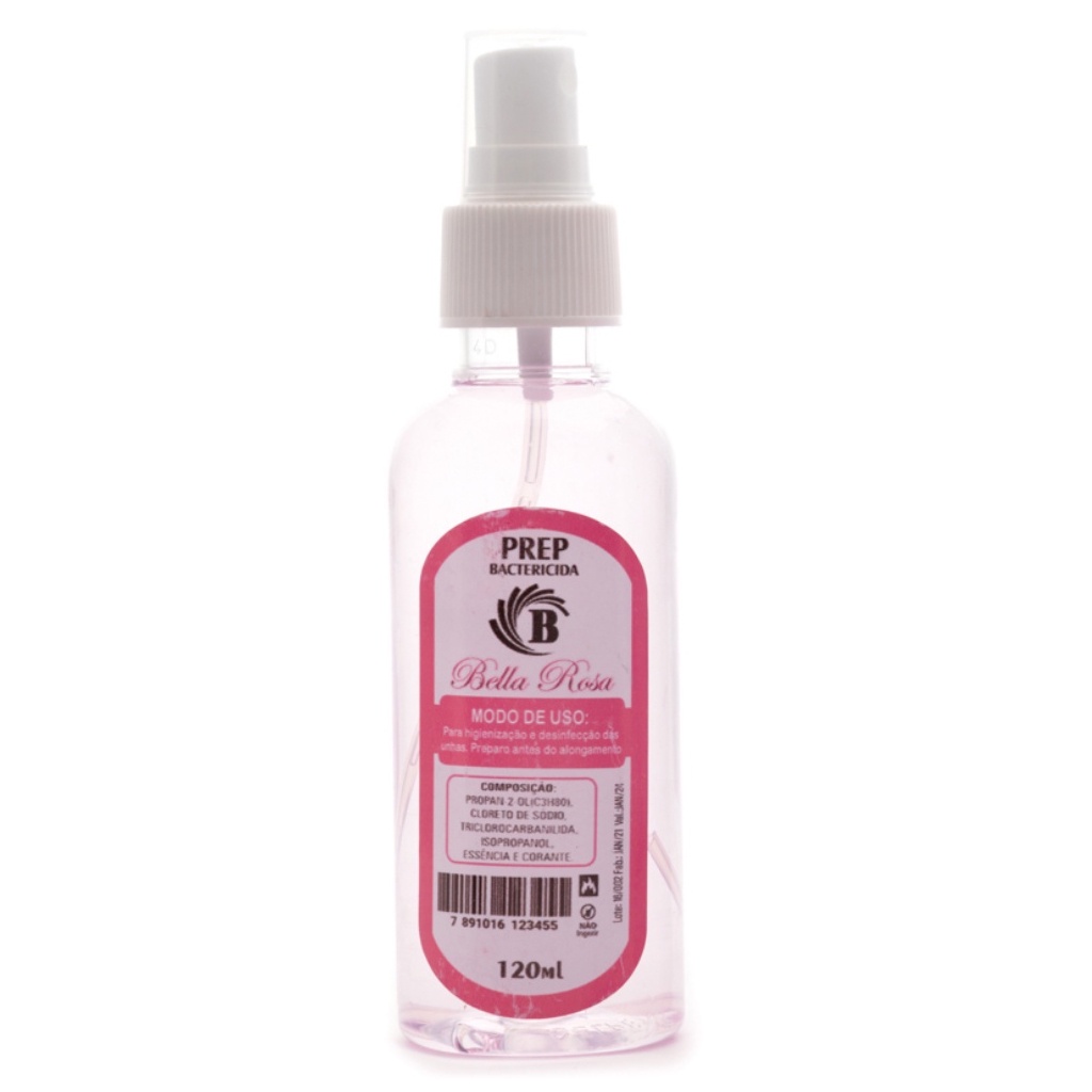 Prep Bella Rosa Bactericida Para Cuidados Da Unha 120 Ml | Shopee Brasil