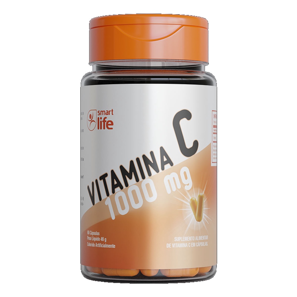 VITAMINA C 60 CAPSULAS - SMART LIFE | Shopee Brasil