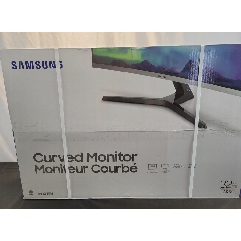 Novo monitor de computador LED curvo Samsung 32 polegadas classe CR50 ...