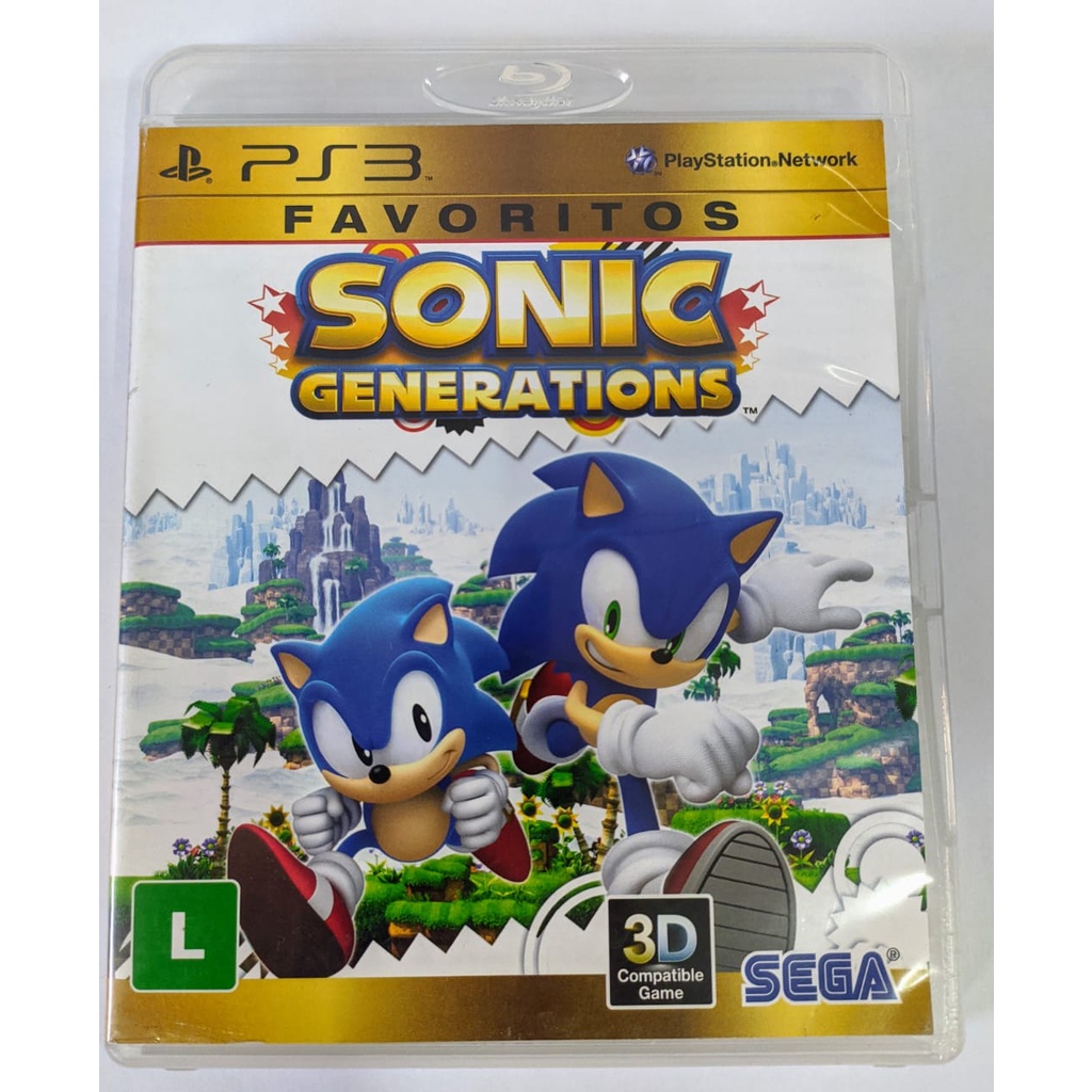 Sonic Generations Ps3 Original,mídia Física,a Pronta Entrega | Shopee Brasil