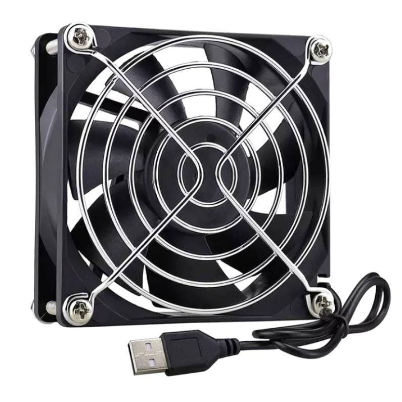Cooler Fan Usb 5v Com Tela 80x80 mm. | Shopee Brasil
