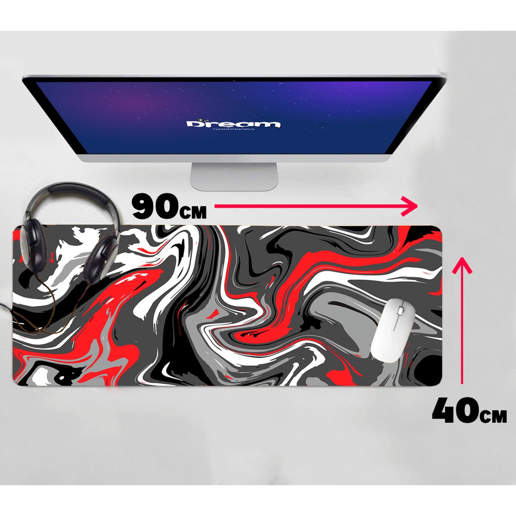 Mouse Pad Gamer Liquid Grande Extra Grande 90x40 Personalizado ...