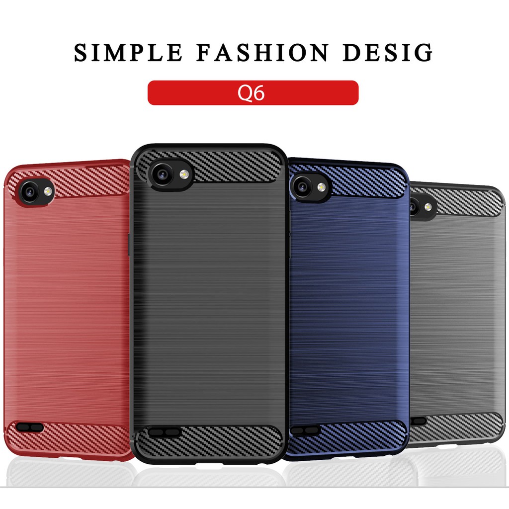 Capa Para LG Q6/Q6 Plus/Q60/K50/Q7 Q8/Q51/Q70/Q61/Q92/Q52/Q62 Traseira De Silicone TPU Macio ...