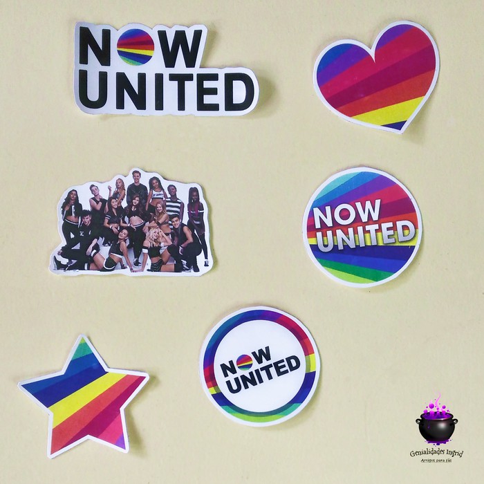 Adesivo Now United - kit com 6 adesivos | Shopee Brasil