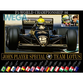 Poster Adesivo Fórmula 1 86 - John Player Special Senna | Shopee Brasil