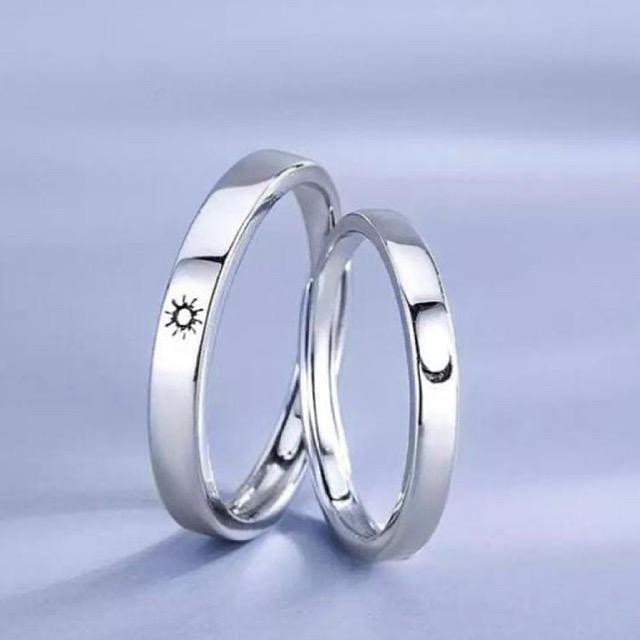 Anel Sol e Lua - Liso | Shopee Brasil