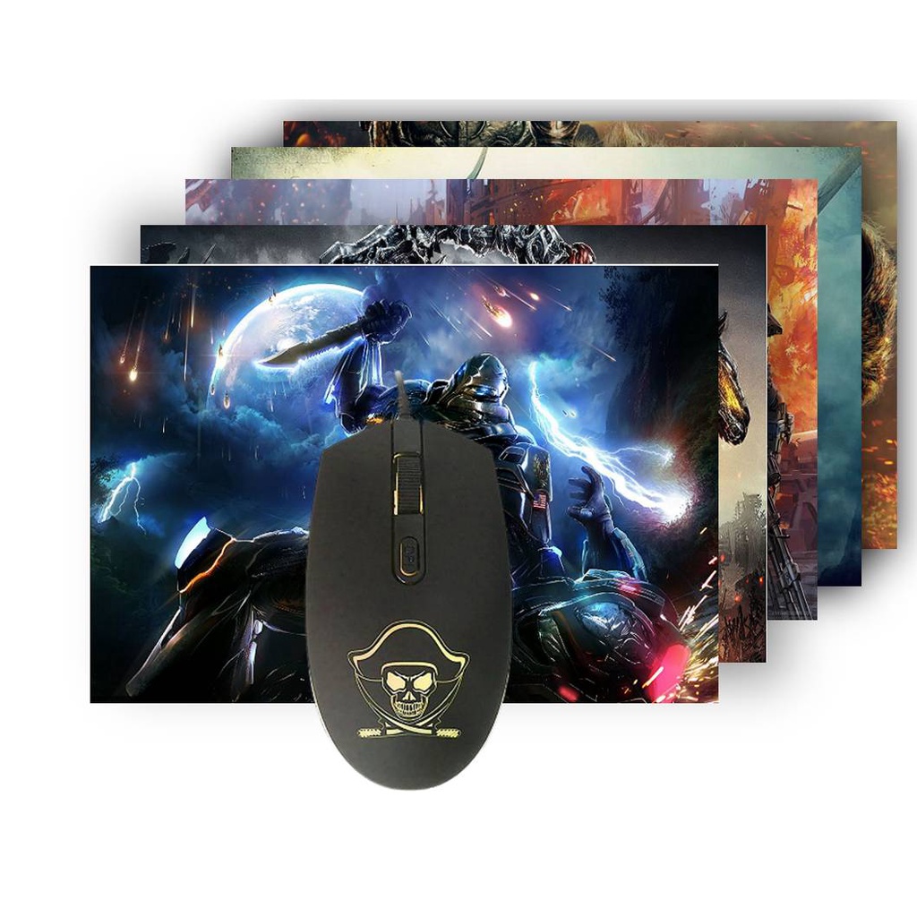 Mouse Gamer 2400 dpi RGB + Mousepad | Shopee Brasil