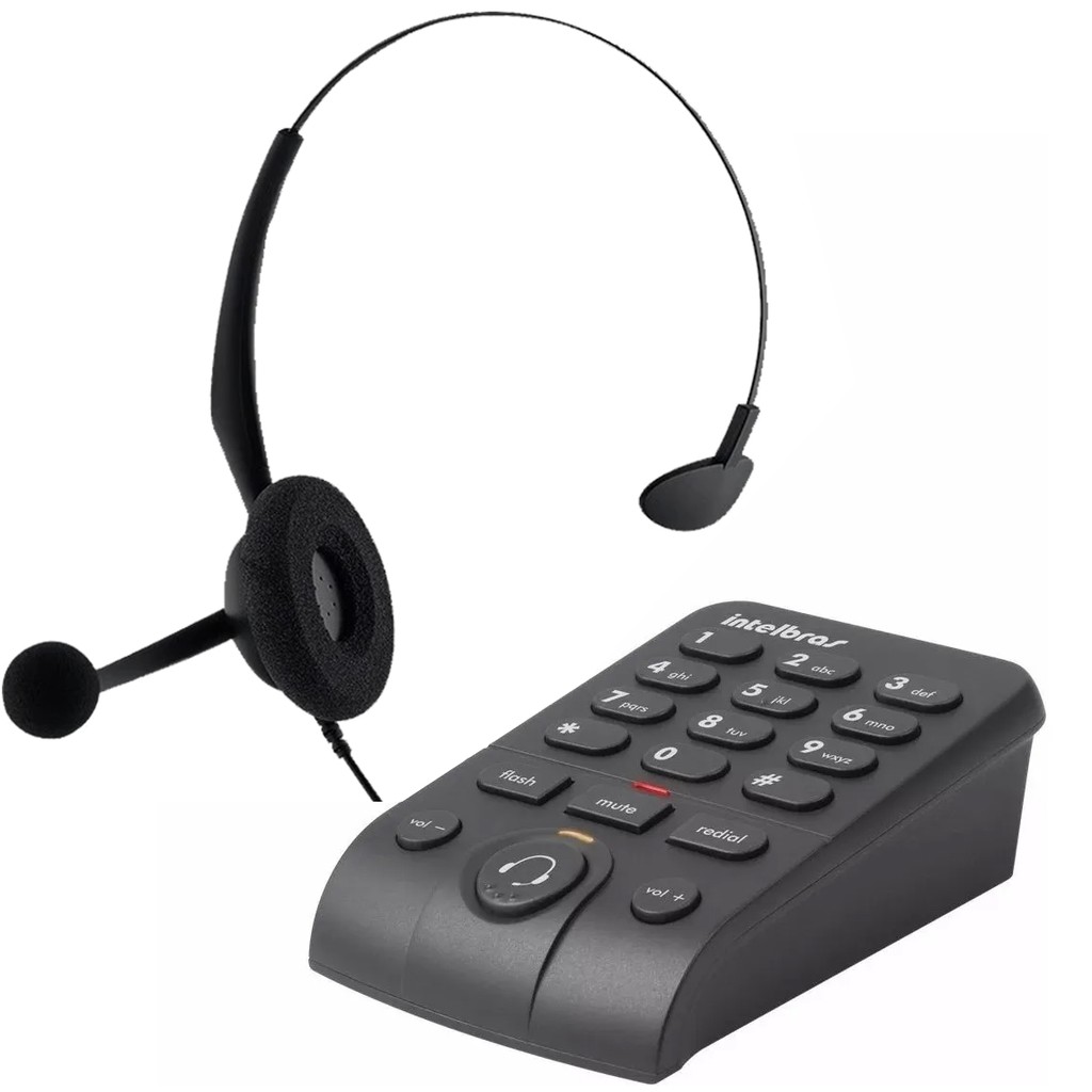 Intelbras Headset Base Discadora Hsb 50 -original ! | Shopee Brasil