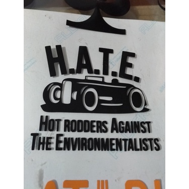 Adesivo Hate Hot Rodders Against Kultura Kustom Hot Rod kultura kustom ...