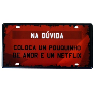 Placa Netflix de Metal Decorativa Alto Relevo Pronta Entrega | Shopee Brasil