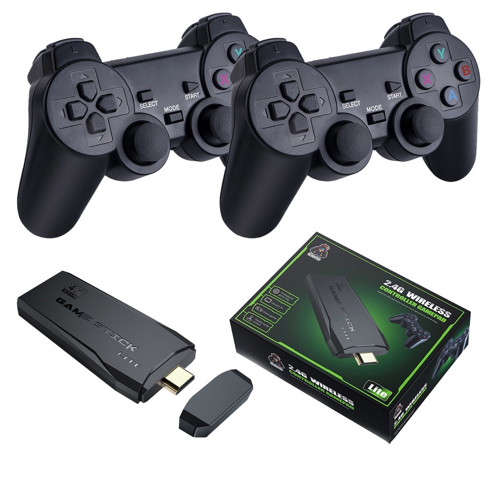 10000 4K HDMI Game Stick Console sem fio Dual / Single / Quad Classic ...