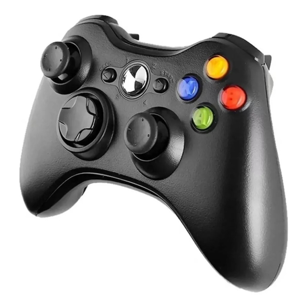 Controle Xbox Joystick 360 Sem Fio Wireless PC Game Slim Fat 360 Jogos ...