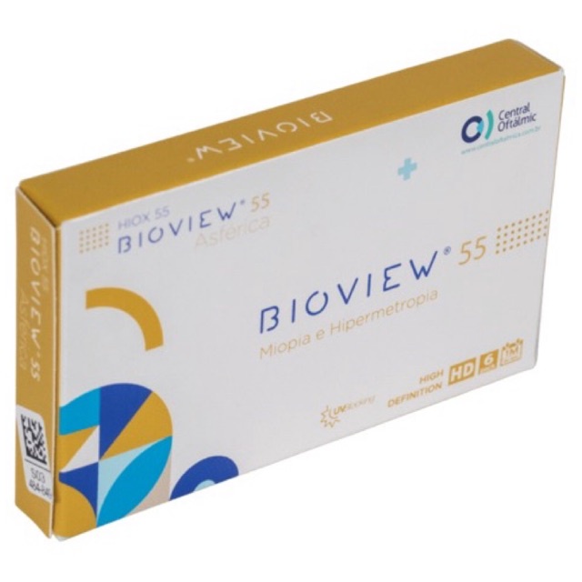 Lente de Contato MIOPIA NEGATIVA HD 3 pares Bioview Hidrogel Miopia ...