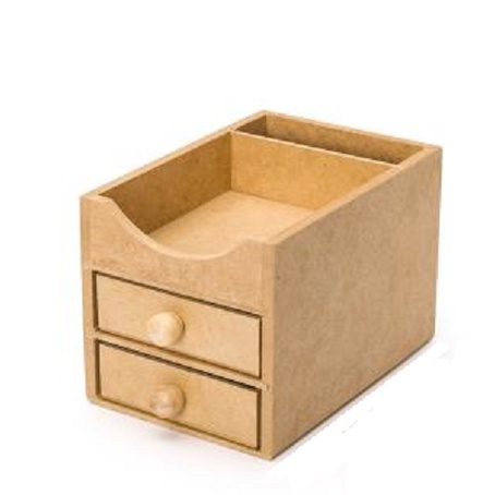 Porta Lapis Canetas Cartao e Clips Escritorio MDF organizador mesa ...