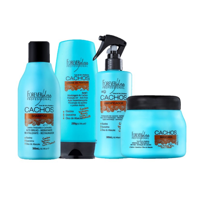 Forever Liss Kit Formador e Manutenção dos Cachos (4 Passos) | Shopee ...