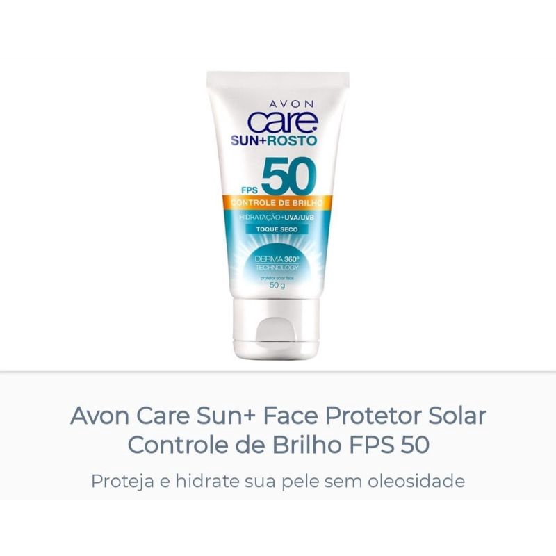 Protetor solar rosto avon FPS 30 e FPS 50 | Shopee Brasil