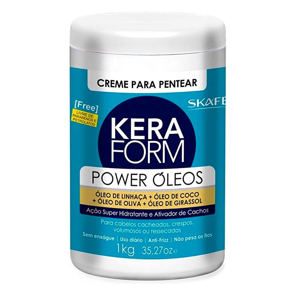 Skafe Keraform Creme Para Pentear Power Óleos 1kg | Shopee Brasil