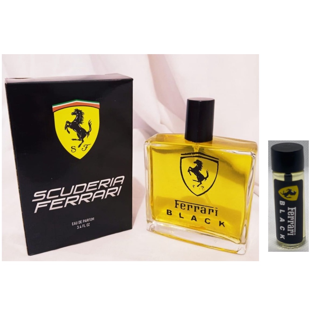 KIT Perfume Masculino FERRARI BLACK 100ml + Mini Perfume Masculino de ...