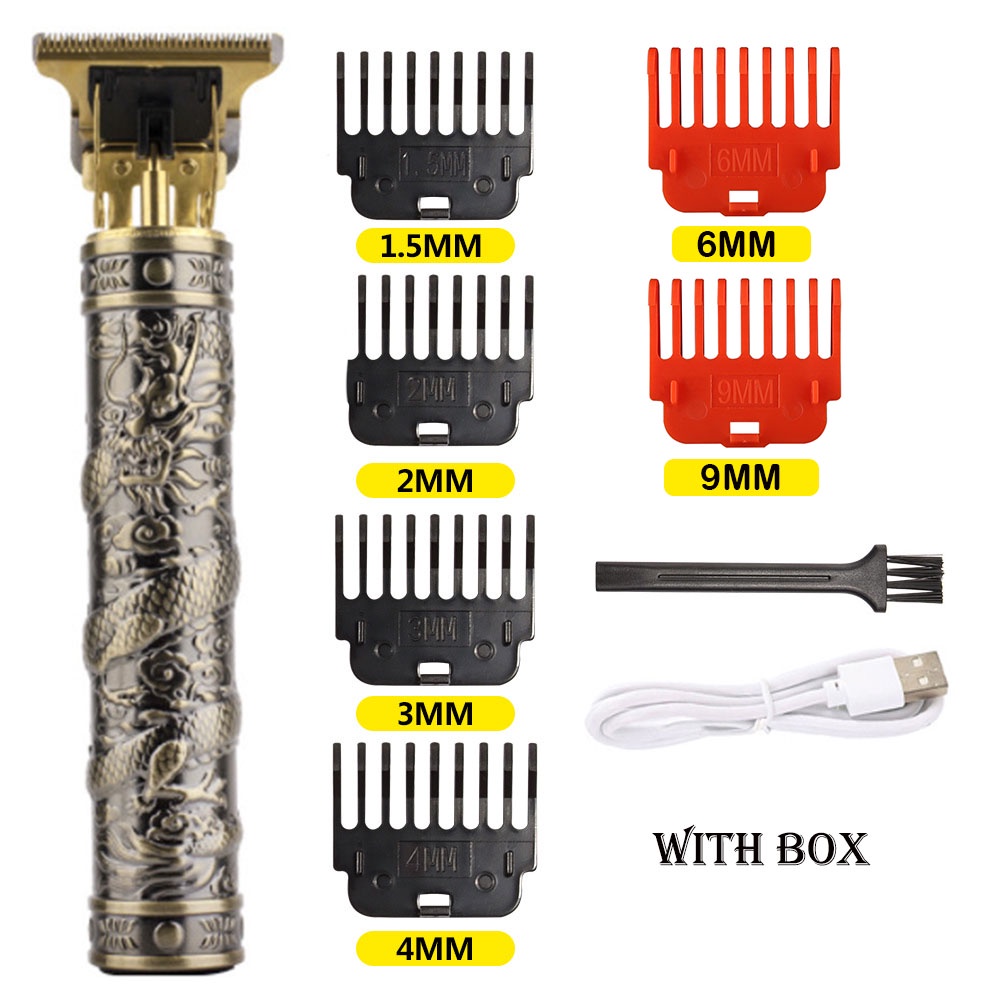 T9 Do Vintage Máquina De Corte De Cabelo Elétrico Sem Fio Profissional Barbeiro Aparador ...