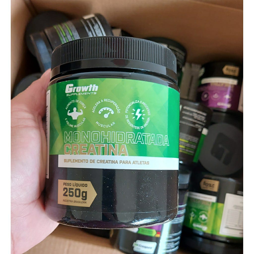 Creatina da Growth 250g (gramas) monohidratada. Suplemento. Força ...