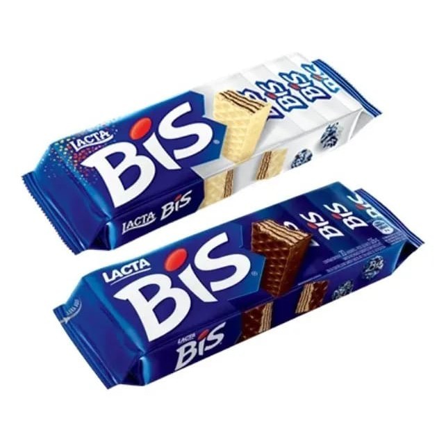 chocolate bis wafer da lacta sabores ao leite/branco/black 126g ou 100g | Shopee Brasil