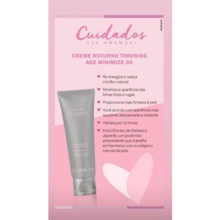 Hidratante Noturno TimeWise 3D Mary Kay 48g | Shopee Brasil