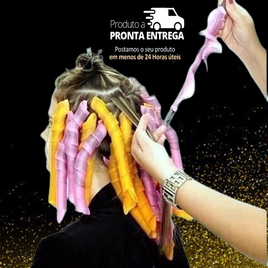 Formador/Modelador de Cacho (s) 18 rolinhos Magic Leverag Modelador ...