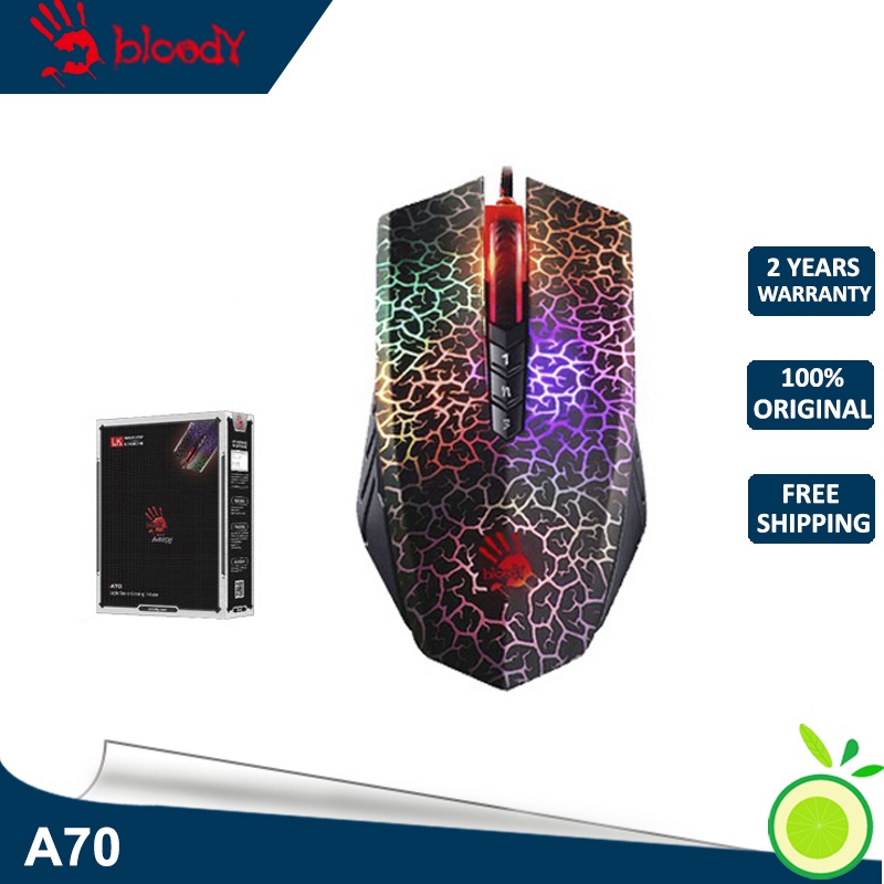 Mouse Com Fio A4Tech Bloody A70 Gaming RGB - Faz a Boa!